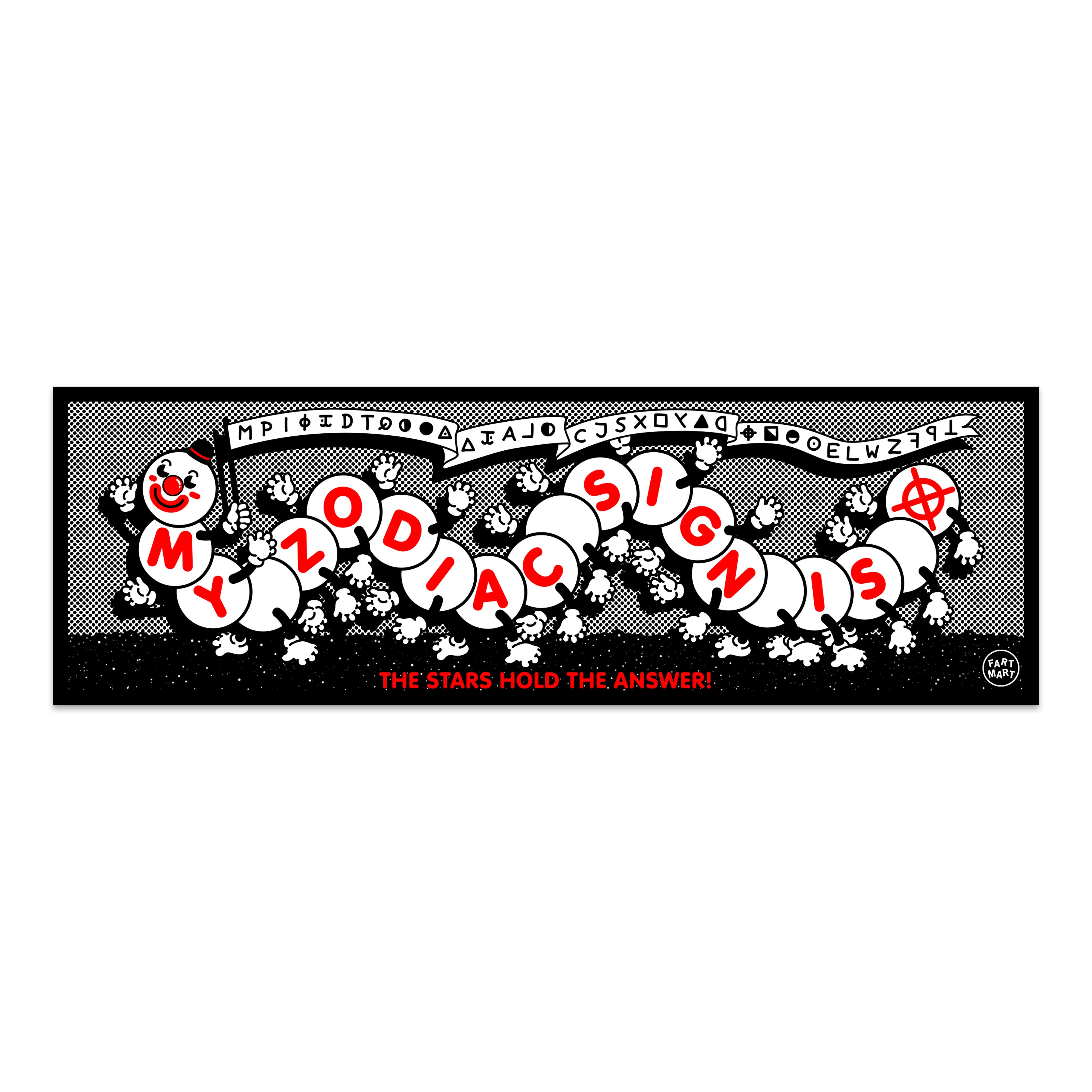 ZODIAC BUMPER STICKER – Fart Mart